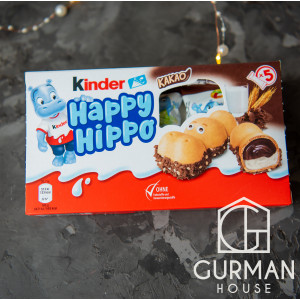 Купить Вафельные батончики Бегемотики Kinder Happy Hippo 103 г в ...